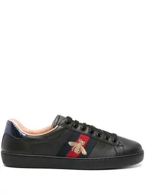 Gucci Ace Bee-embroidered Sneakers Black-7