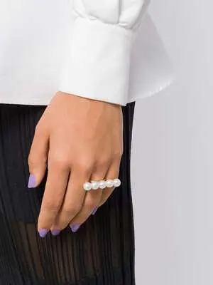 TASAKI 18kt Akoya Pearl Balance Signature Ring - Gold