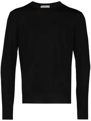 Canali Fine-knit Sweater - Black