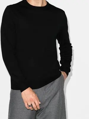 Canali Fine-knit Sweater - Black