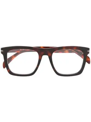 DB EYEWEAR BY DAVID BECKHAM Rectangular Frame Glasses - Brown
