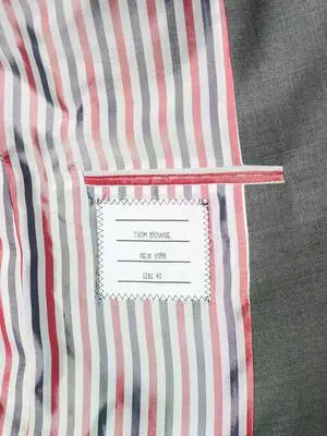 Thom Browne Super 120s Single-breasted Blazer - Grey