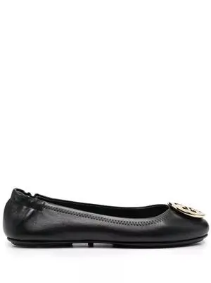 Tory Burch Minnie Ballerina Shoes - Black