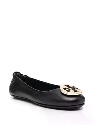 Tory Burch Minnie Ballerina Shoes - Black