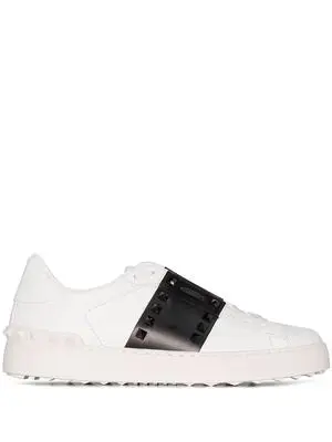 Valentino Garavani Rockstud Leather Sneakers - White
