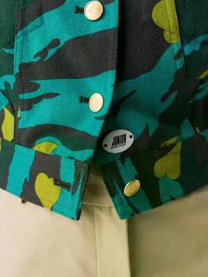 JEAN PAUL GAULTIER Camouflage Print Denim Jacket