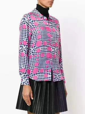 Comme Des Garçons Flowers And Dots Print Shirt
