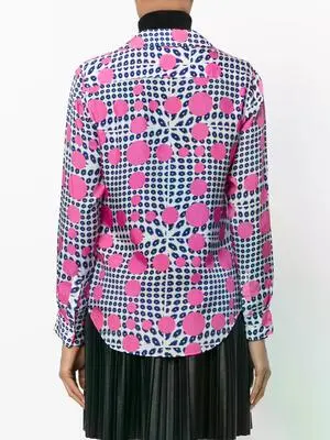 Comme Des Garçons Flowers And Dots Print Shirt
