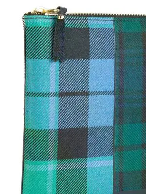 Comme Des Garçons Tartan Patchwork Clutch