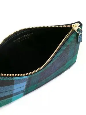 Comme Des Garçons Tartan Patchwork Clutch