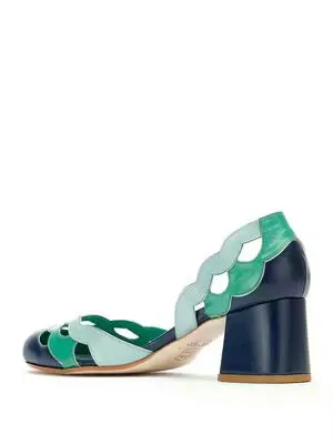 STUDIO CHOFAKIAN Leather Pumps - Blue