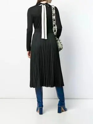 Red Valentino Ribbed High Neck Jumper