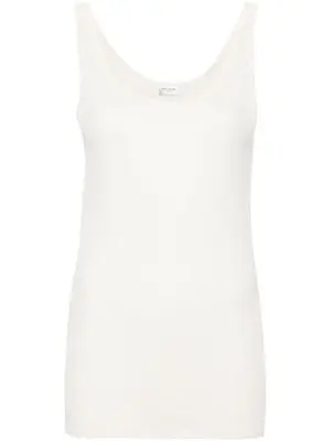 Saint Laurent Fine-ribbed Tank Top