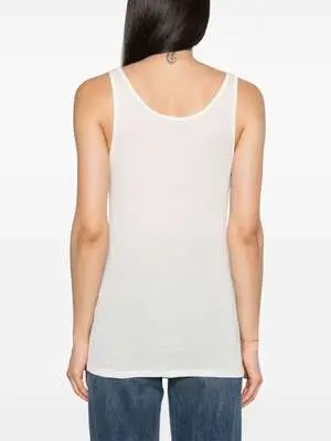 Saint Laurent Fine-ribbed Tank Top