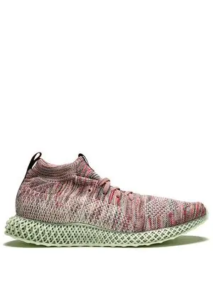 Adidas X Kith Consortium Runner 4d Aspen Sneakers - Red