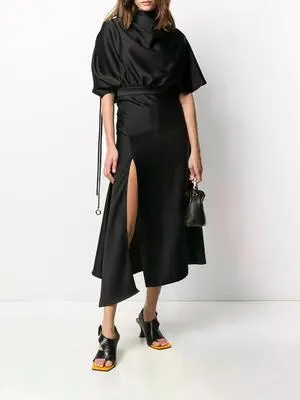 ELLERY Draped Side Slit Dress