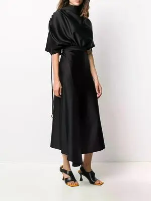 ELLERY Draped Side Slit Dress