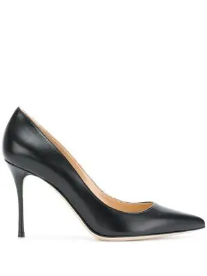 SERGIO ROSSI 90mm Godiva Snake-effect Pumps