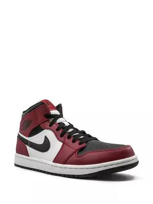 JORDAN Air 1 Mid Chicago Black Toe Sneakers