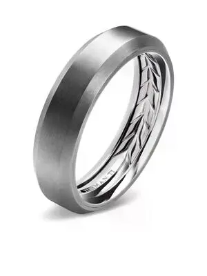 David Yurman 6mm Beveled Band Ring - Silver