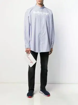 Balenciaga Embroidered Logo Shirt