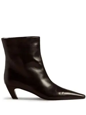 Khaite Arizona 50mm Leather Ankle Boots