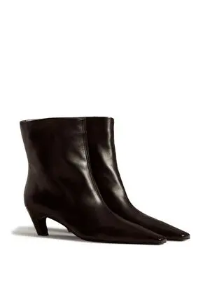 Khaite Arizona 50mm Leather Ankle Boots