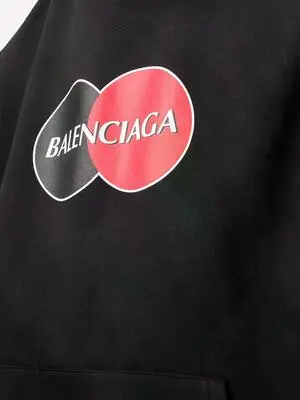 Balenciaga Logo Print Hoodie