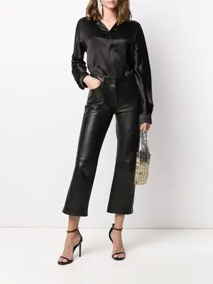 Dsquared2 Open Collar Silk Shirt