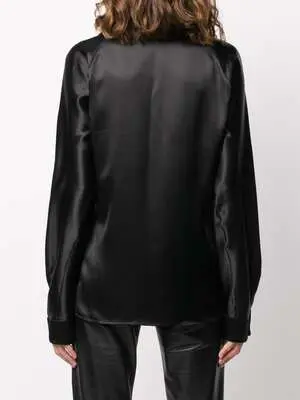 Dsquared2 Open Collar Silk Shirt