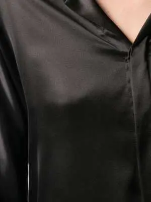 Dsquared2 Open Collar Silk Shirt