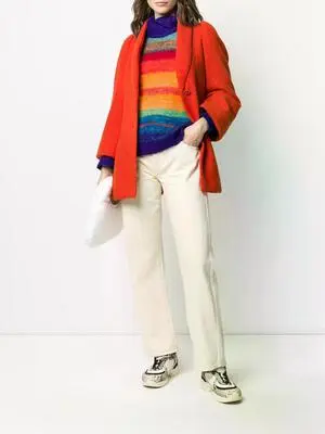 Issey Miyake Relaxed Fit Wool Coat