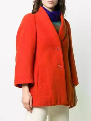 Issey Miyake Relaxed Fit Wool Coat