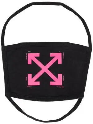 Off-White Logo-print Face Mask - Black