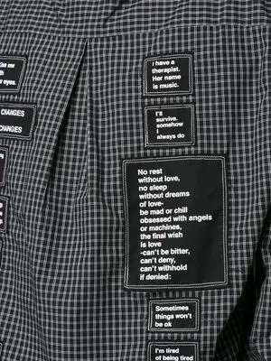 TAKAHIROMIYASHITA THESOLOIST. Deconstructed Patch Logo Shirt