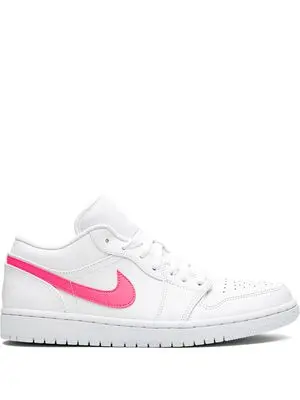 JORDAN Air 1 Low Multicolor Swoosh Sneakers - White