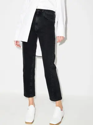 TOTEME Original Cropped Straight Leg Jeans