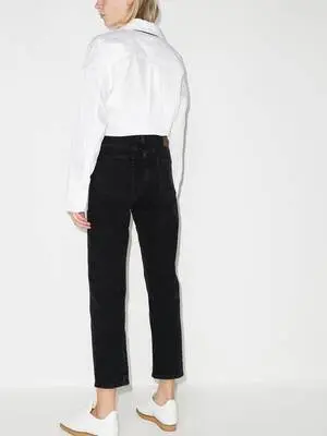 TOTEME Original Cropped Straight Leg Jeans