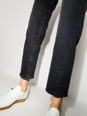 TOTEME Original Cropped Straight Leg Jeans