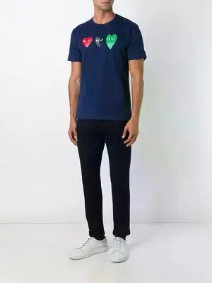 Play Comme Des Garcon Heart-print T-shirt