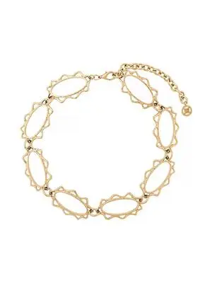 Givenchy 1980s Oval-shape Link Necklace