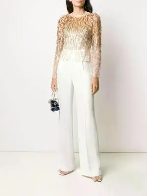 Alberta Ferretti Wide-leg Flared Trousers