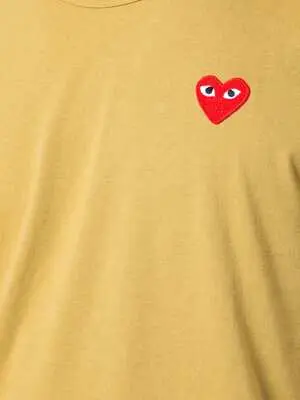 Play Comme Des Garcon Heart Application T-shirt