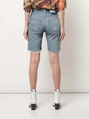 RE/DONE Knee Length Denim Shorts
