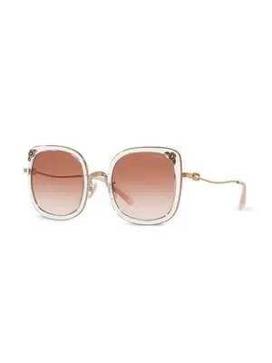 COACH Tea Rose Oversized Sunglasses
