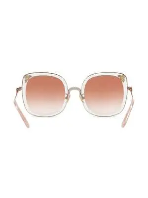 COACH Tea Rose Oversized Sunglasses