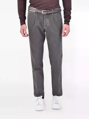 Incotex Textured Straight-leg Jeans - Black