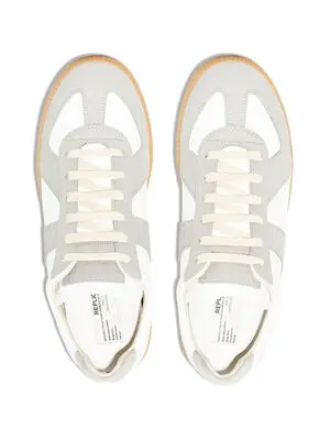 MAISON MARGIELA Replica Panelled Leather Sneakers - White