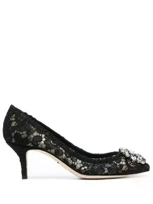 Dolce & Gabbana Bellucci Taormina Lace Pumps - Black