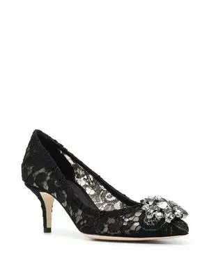 Dolce & Gabbana Bellucci Taormina Lace Pumps - Black